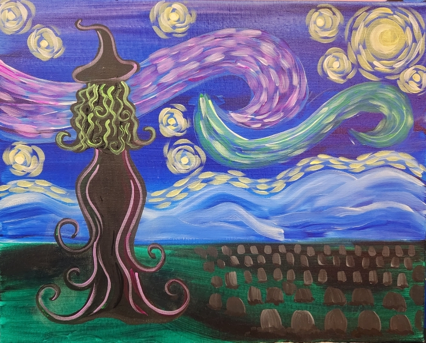 Starry Night Spells - Pinot's Palette Painting