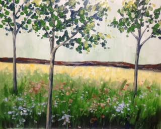 Sunday Stroll - Pinot's Palette Painting