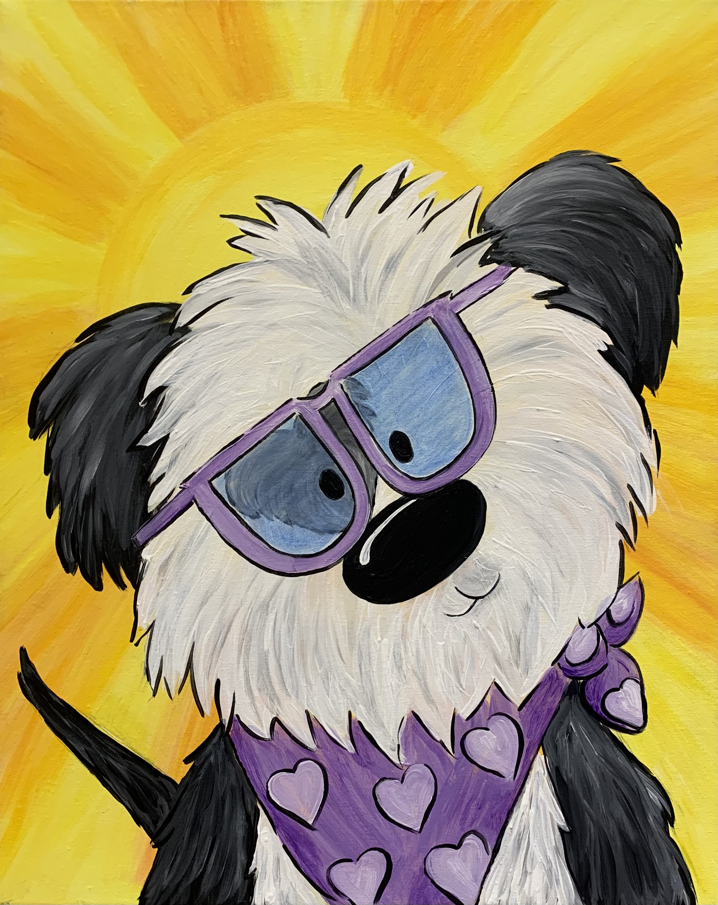 Sunshine Bandit - Pinot's Palette Painting