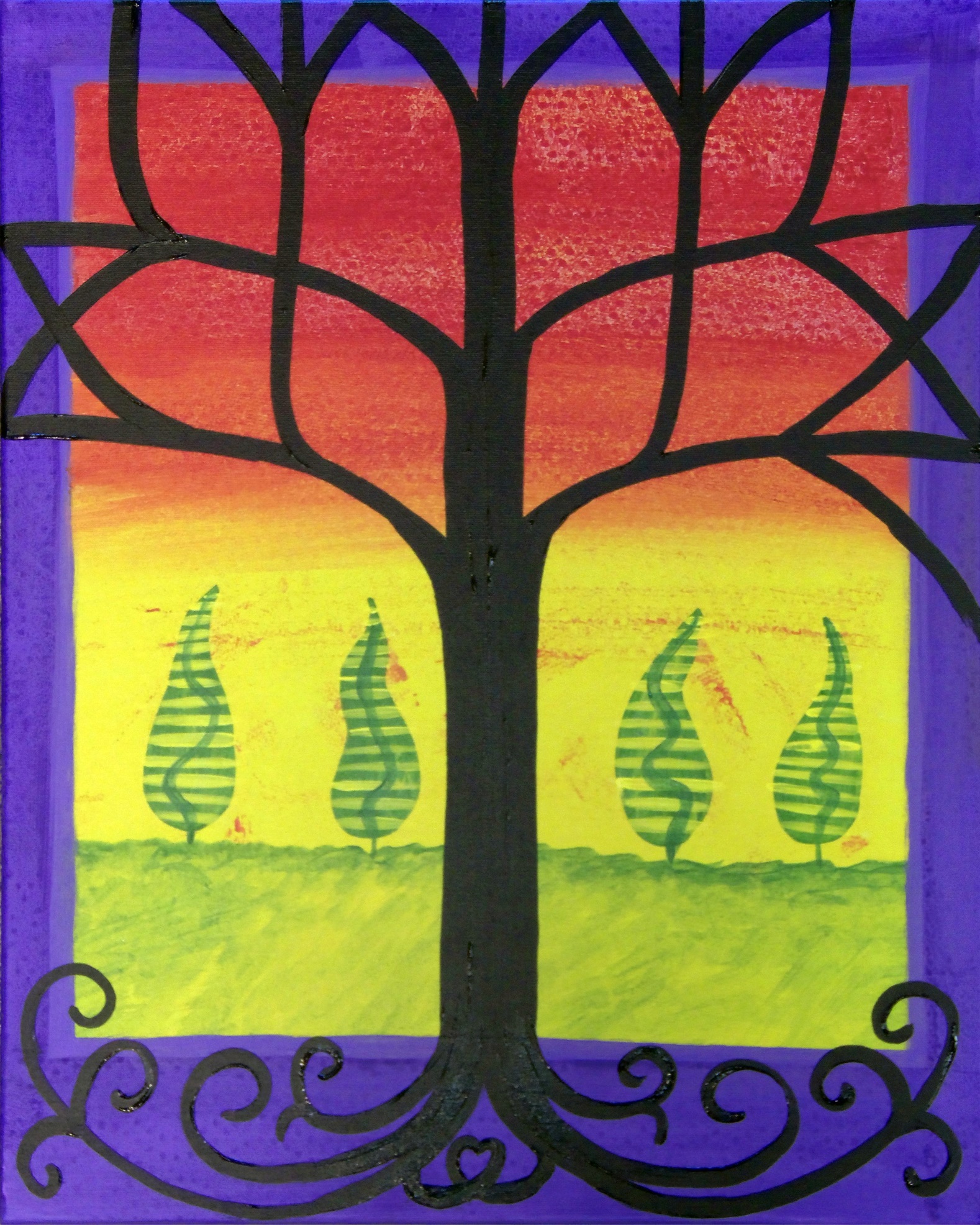Tapes-Tree - Pinot's Palette Painting