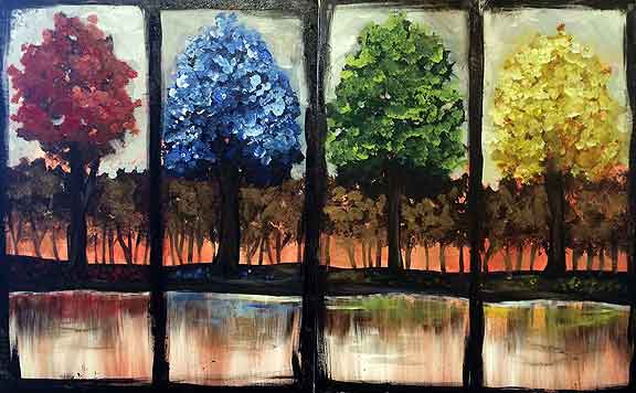 Tree For All Seasons (Date Night) - Pinot's Palette Painting