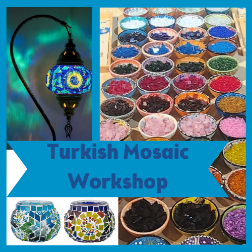 Turkish Mosaic Workshop - Pinot's Palette Painting