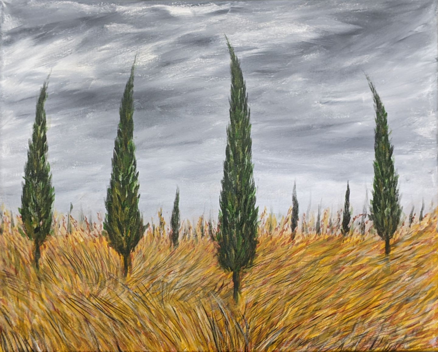 Tuscan Wind - Pinot's Palette Painting