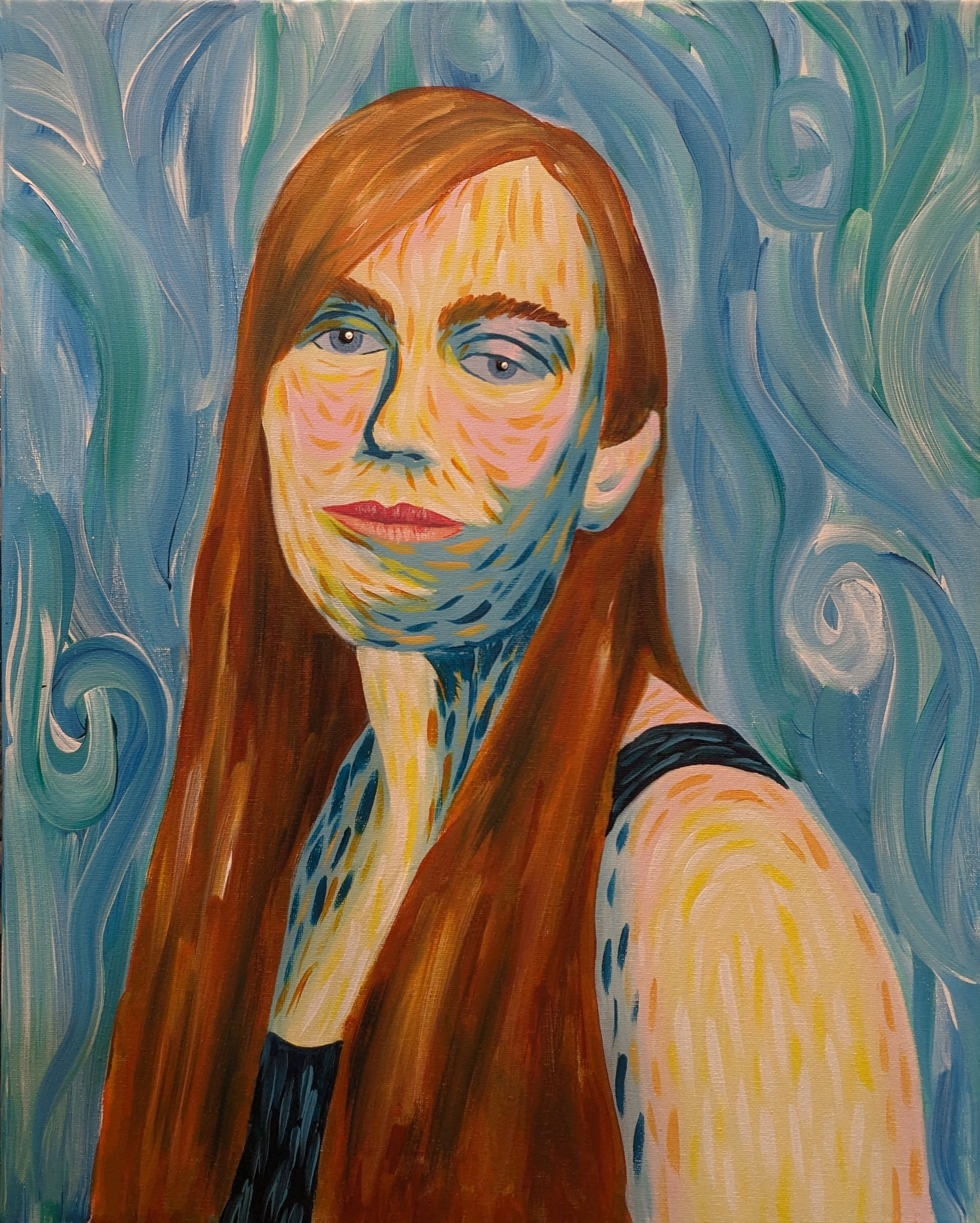 Van Gogh Style Portrait - Pinot's Palette Painting