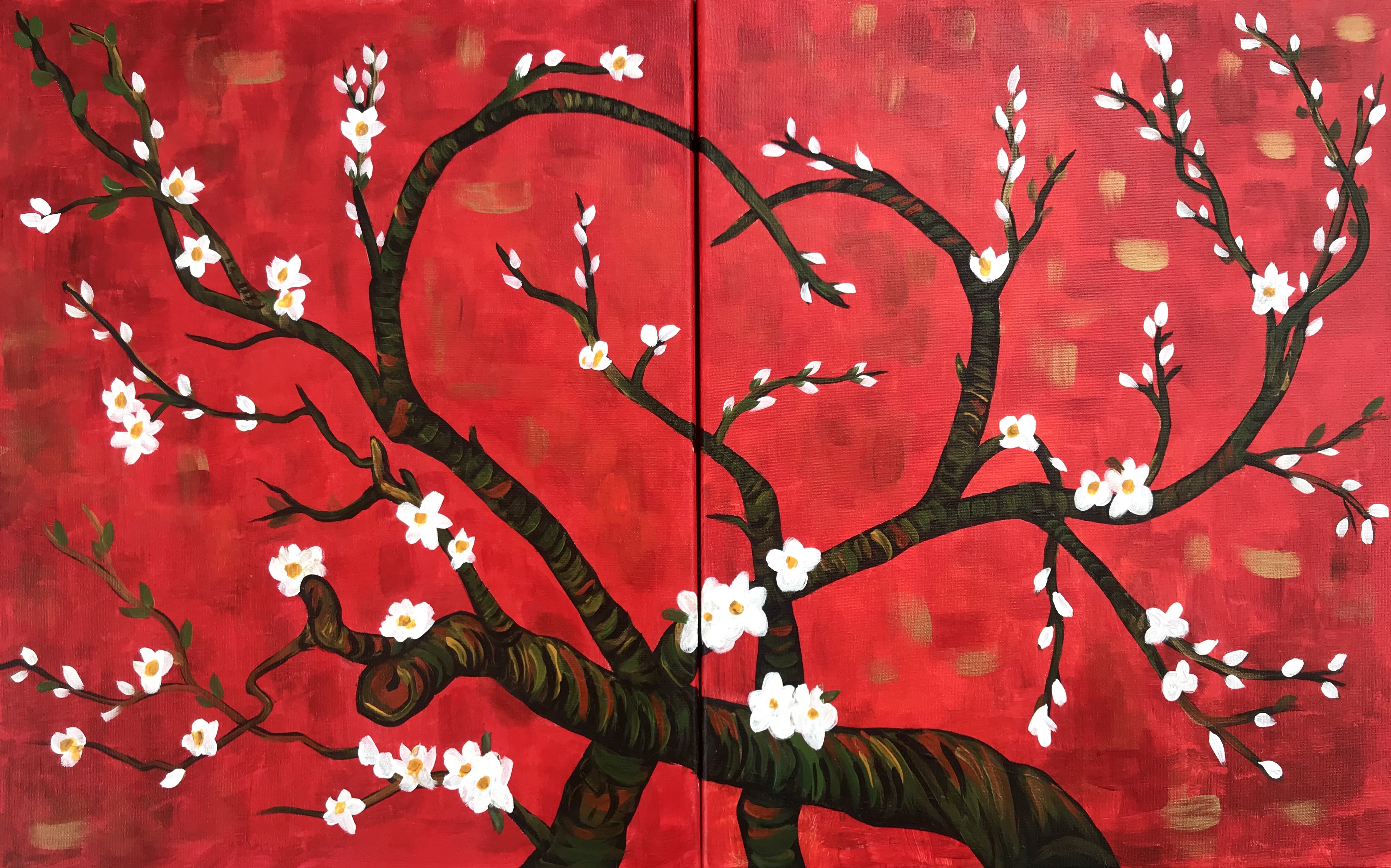 Van Gogh’s Love Blossoms Date Night - Pinot's Palette Painting