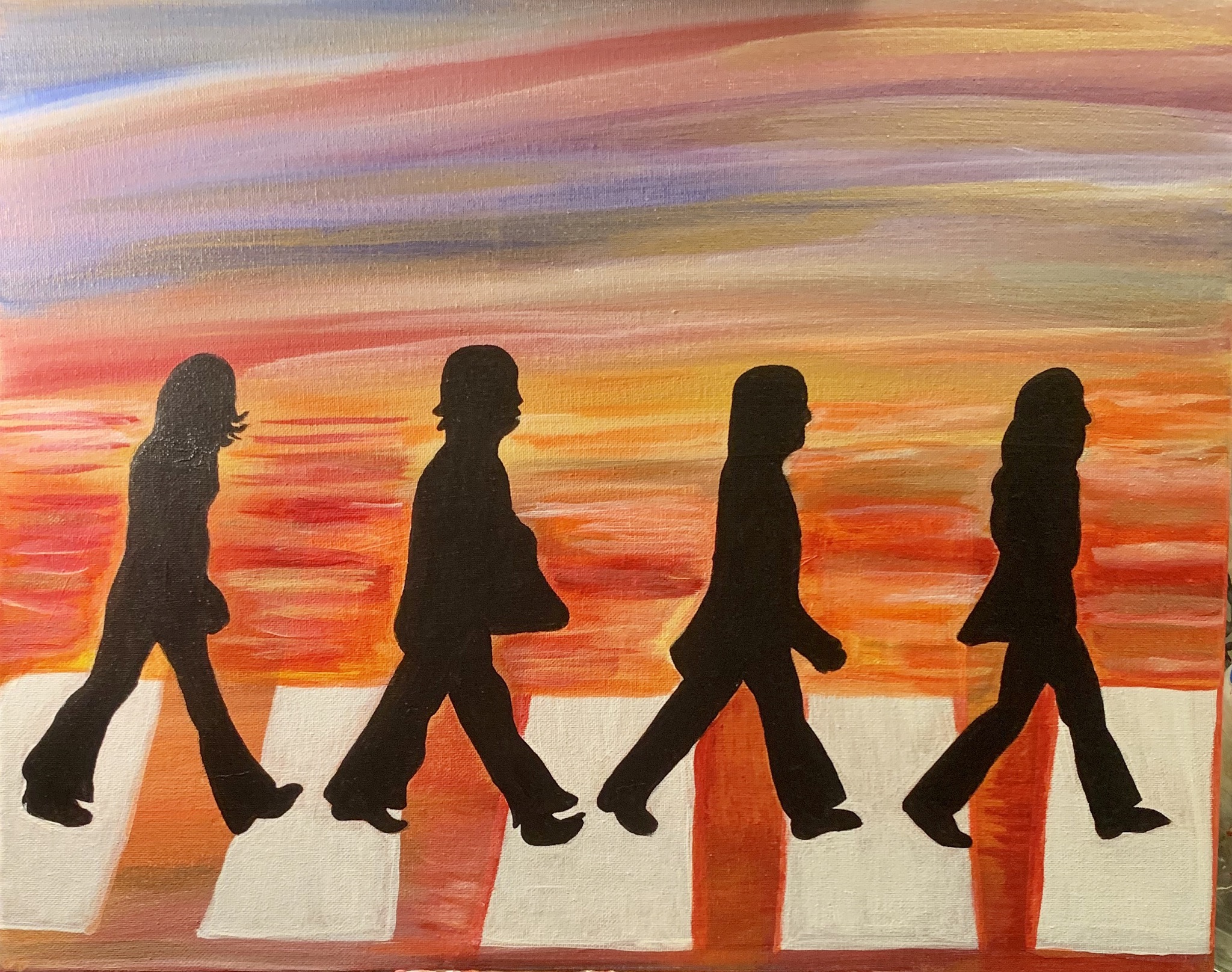 Walking the Beat - Pinot's Palette Painting