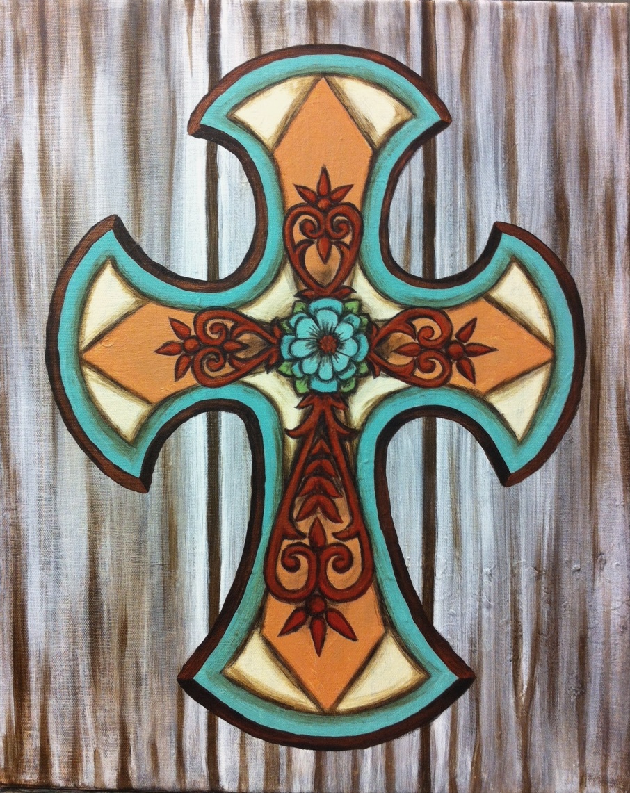 Western Cross - Pinot's Palette Painting