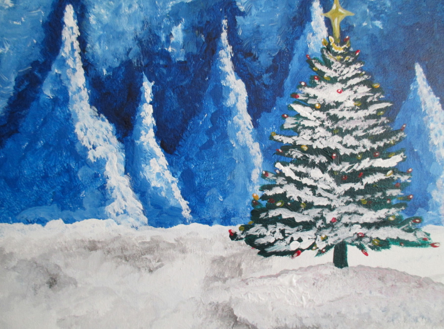White Christmas - Pinot's Palette Painting