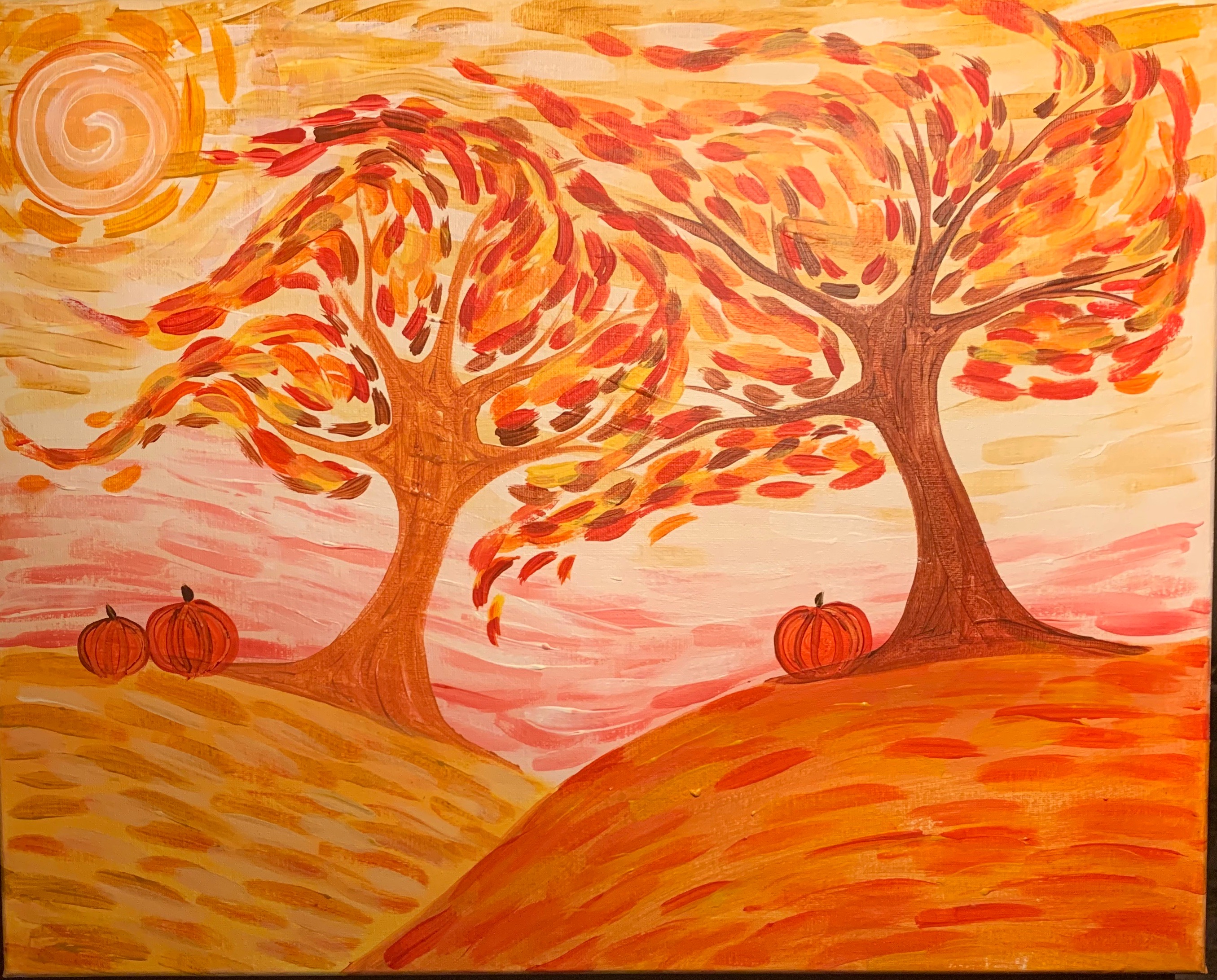 Windswept Autumn - Pinot's Palette Painting