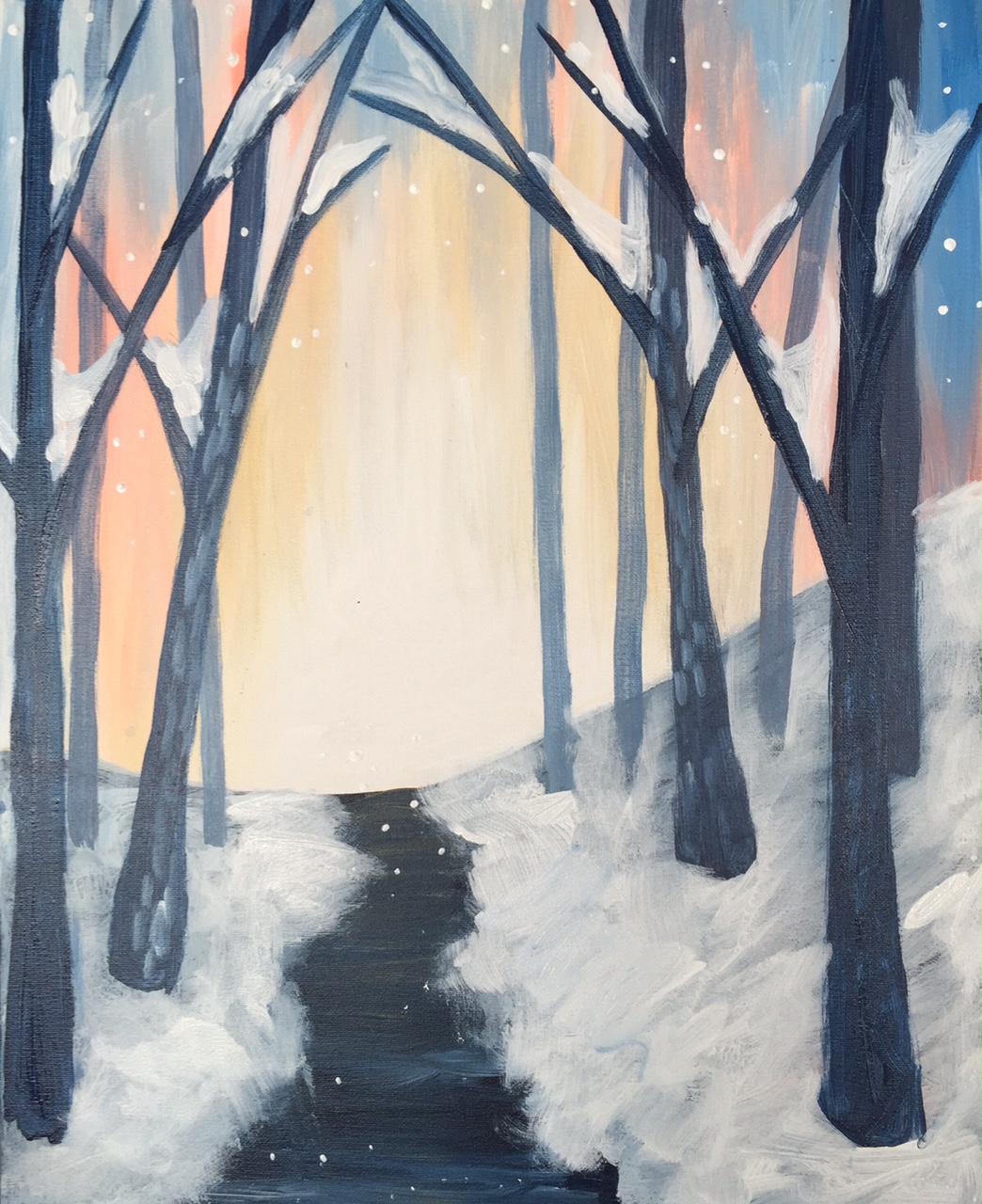 Winter Path - Pinot's Palette Painting