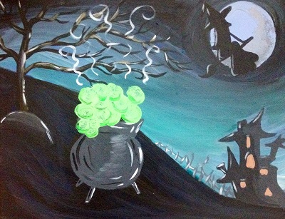 Witch's Brew - Pinot's Palette Painting