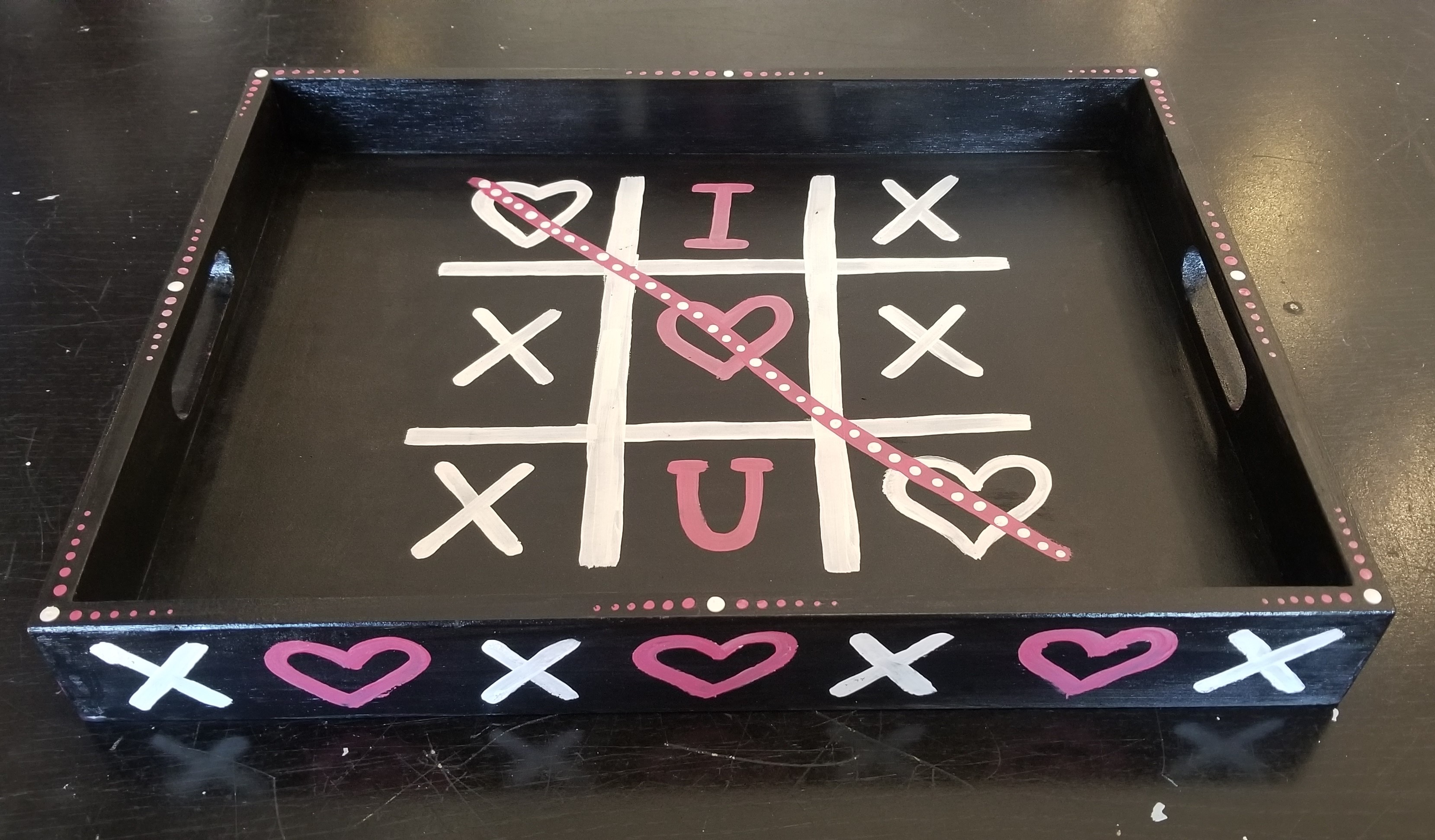 XOXO Valentine's Tray - Pinot's Palette Painting