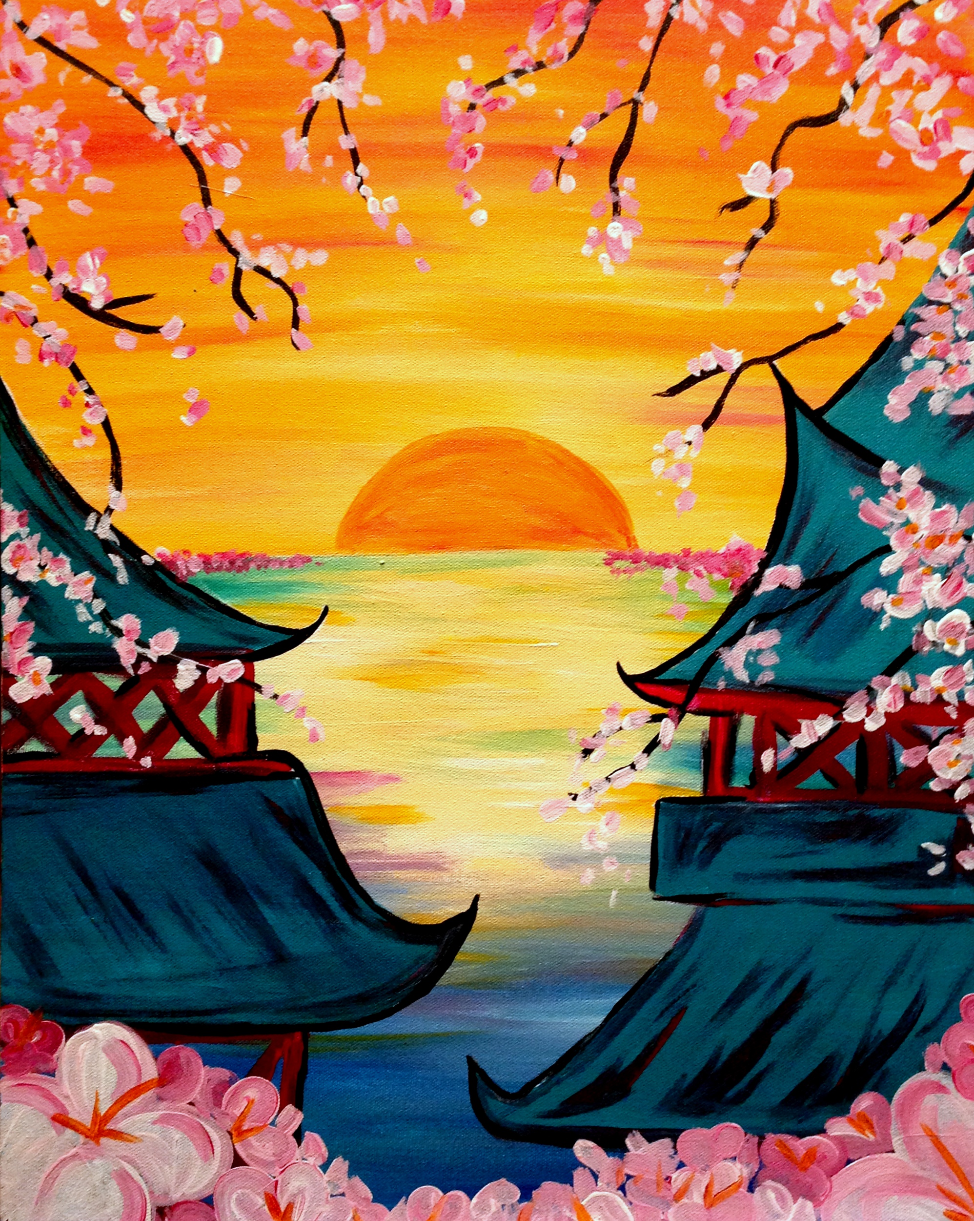 Zen Morning - Pinot's Palette Painting